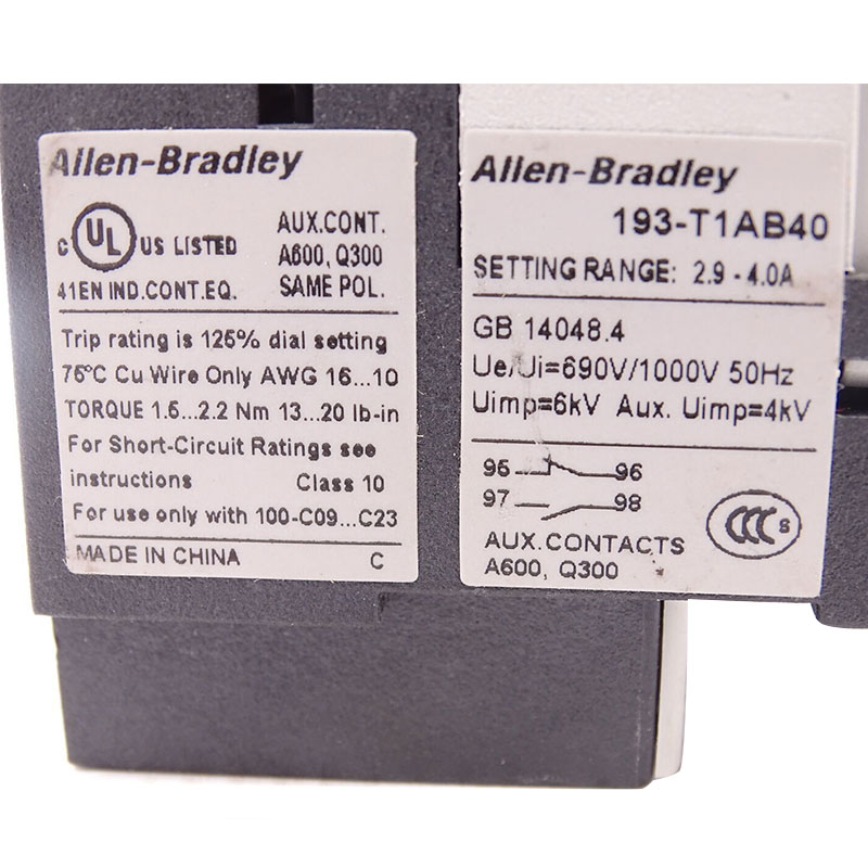 Allen-Bradley 193-T1AB40 Overload Relay Suppliers - BoyaServo.com